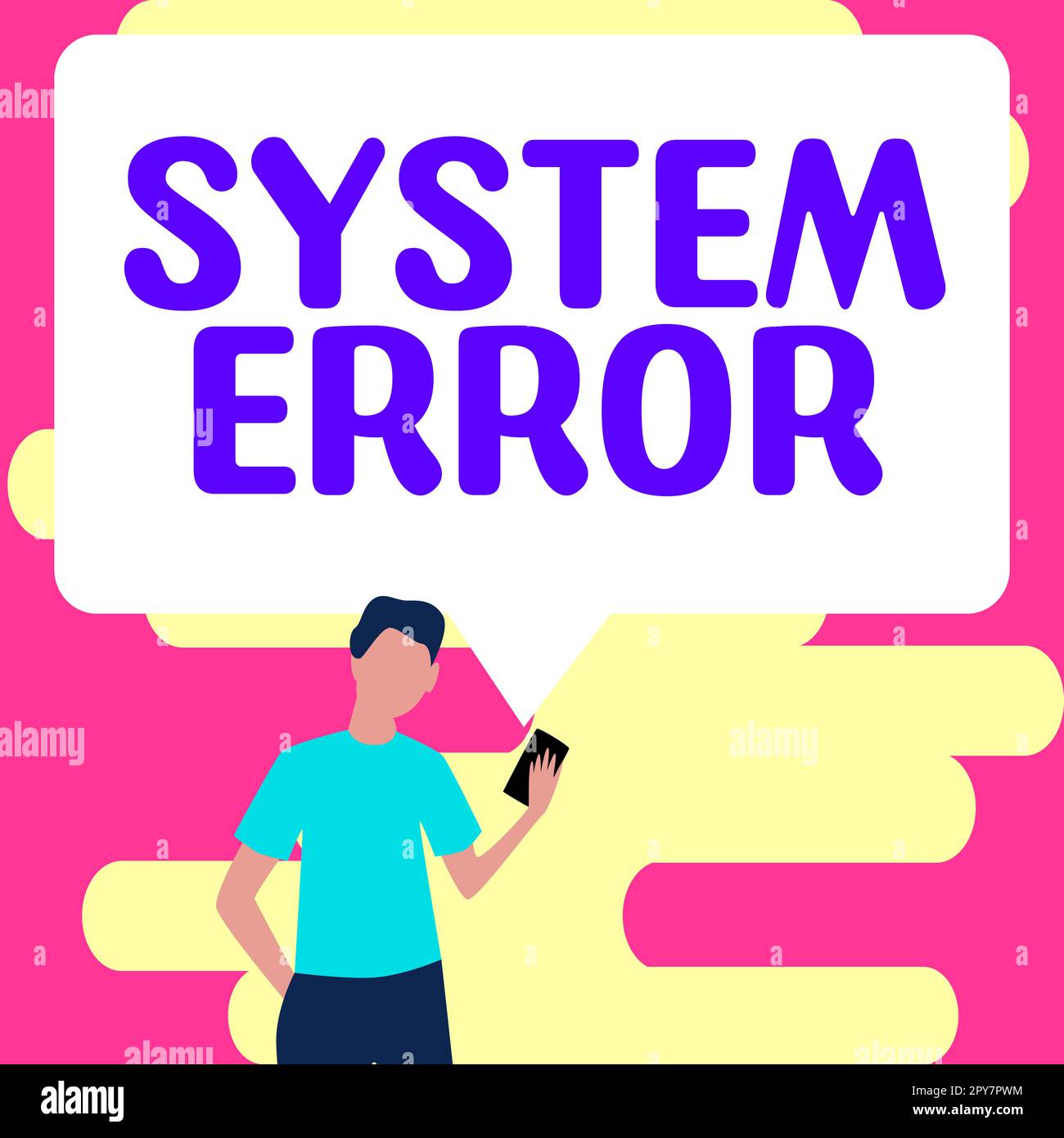 Sign displaying System Error. Conceptual photo Technological failure ...