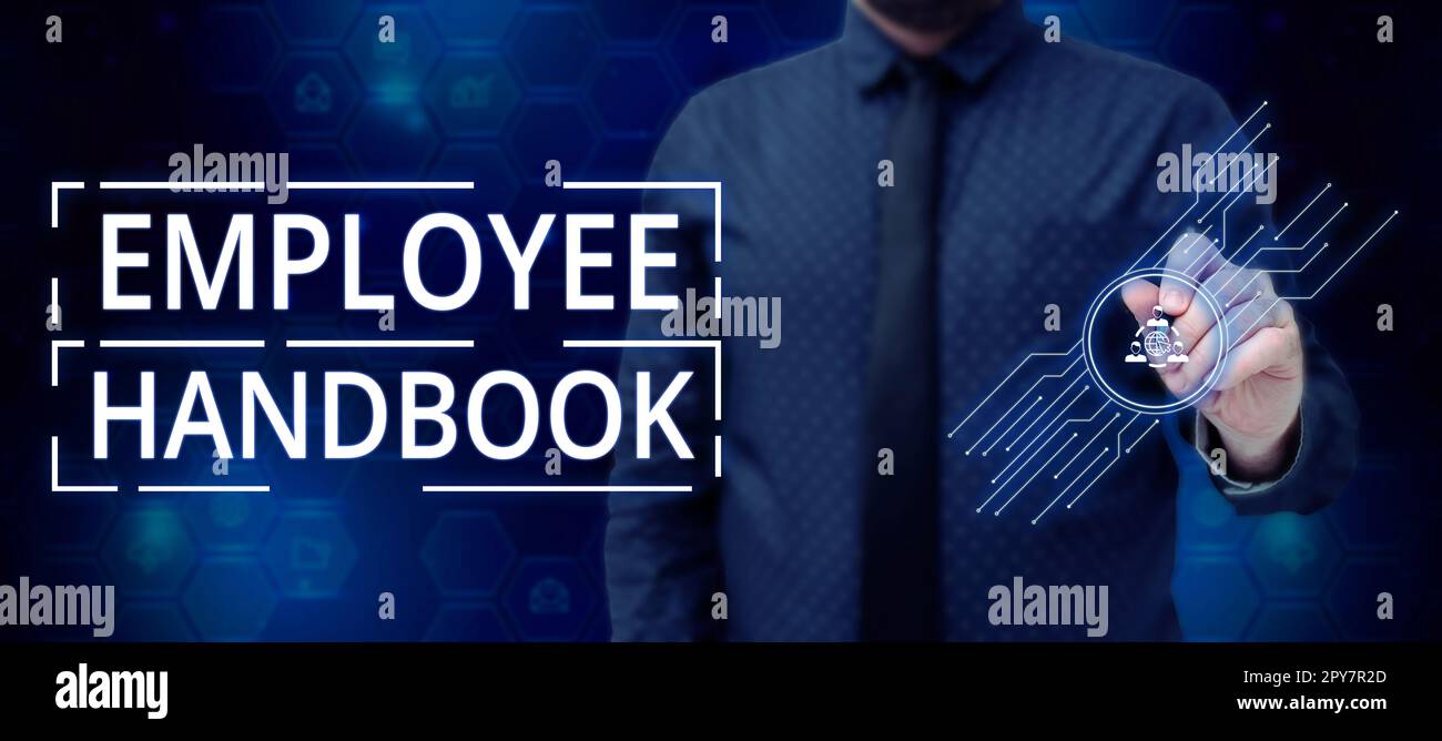 Conceptual display Employee Handbook. Word Written on Document that ... Conceptual display Employee Handbook. Word Written on Document that ...