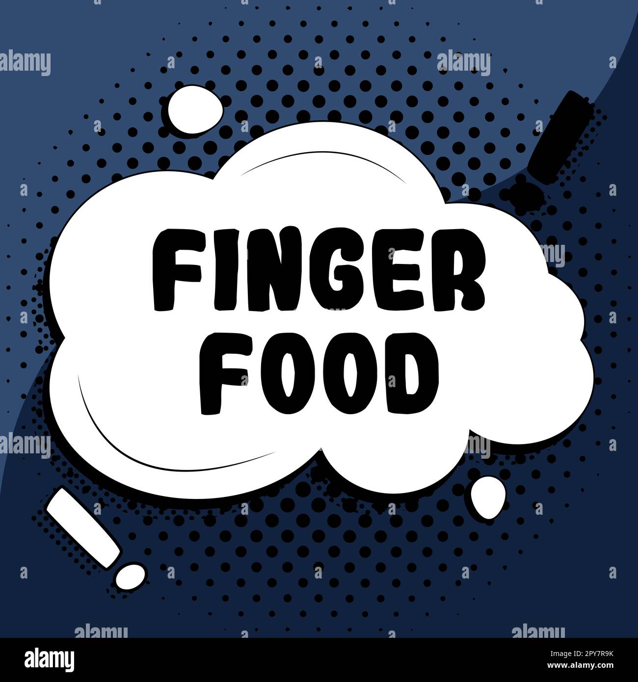 Inspiration showing sign Finger Food. Internet Concept products and ...