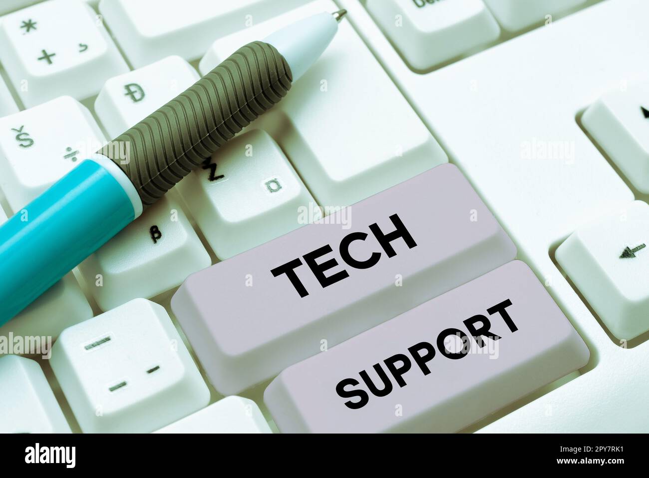 Text caption presenting Tech Support. Business idea Assisting individuals who are having ...