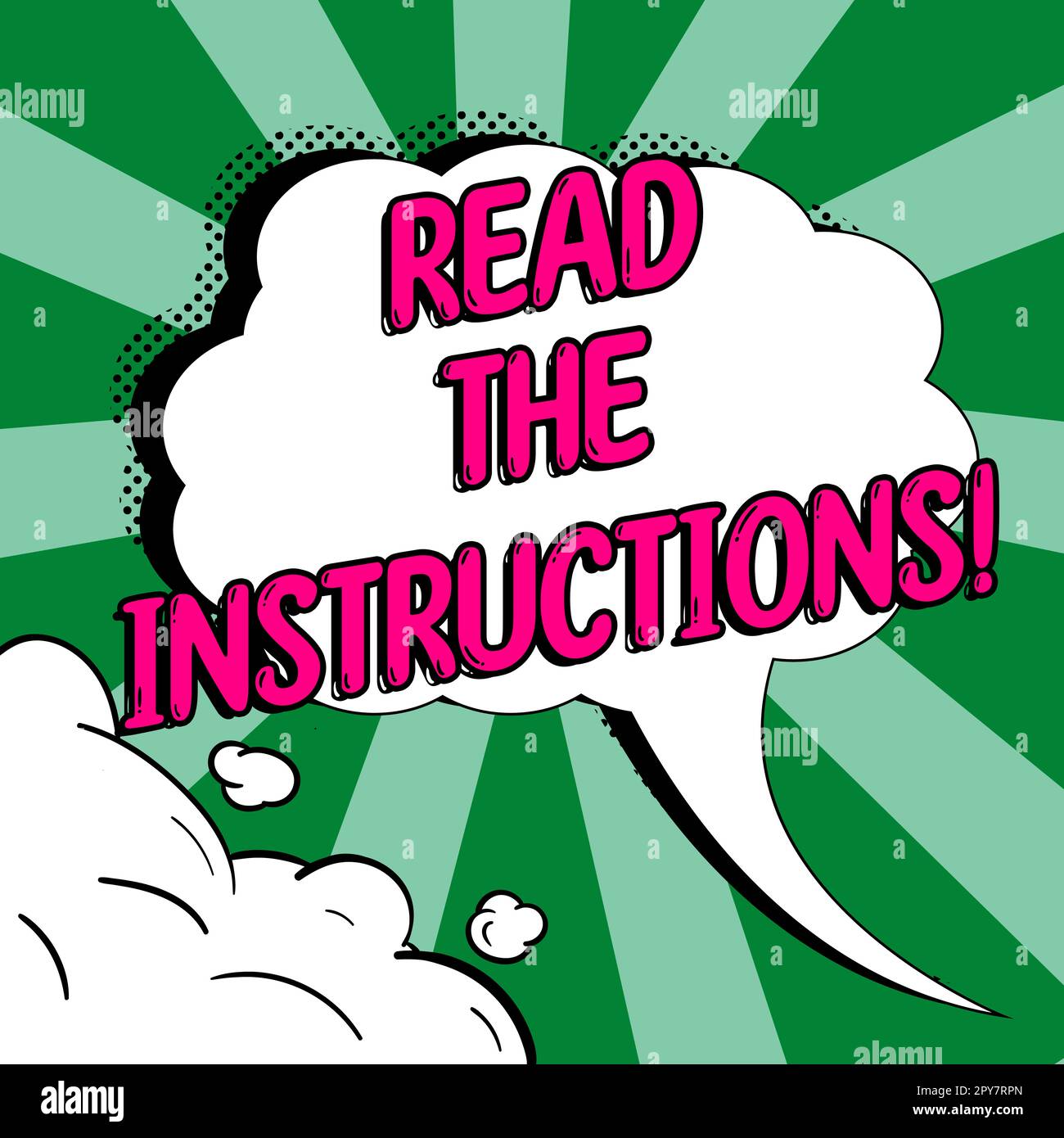 Conceptual display Read The Instructions. Internet Concept carefully ...