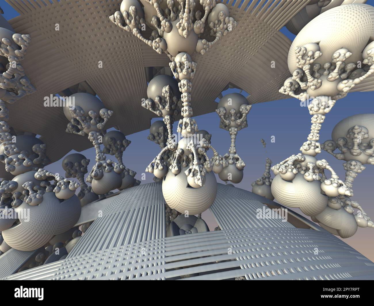 the surface of an alien planet under an alien sun 3d rendering Stock ...