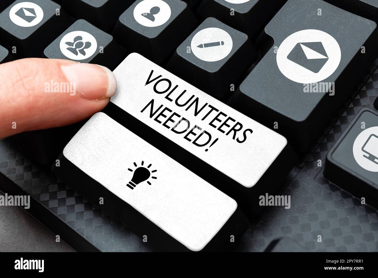 Inspiration showing sign Volunteers Needed. Concept meaning Social ...