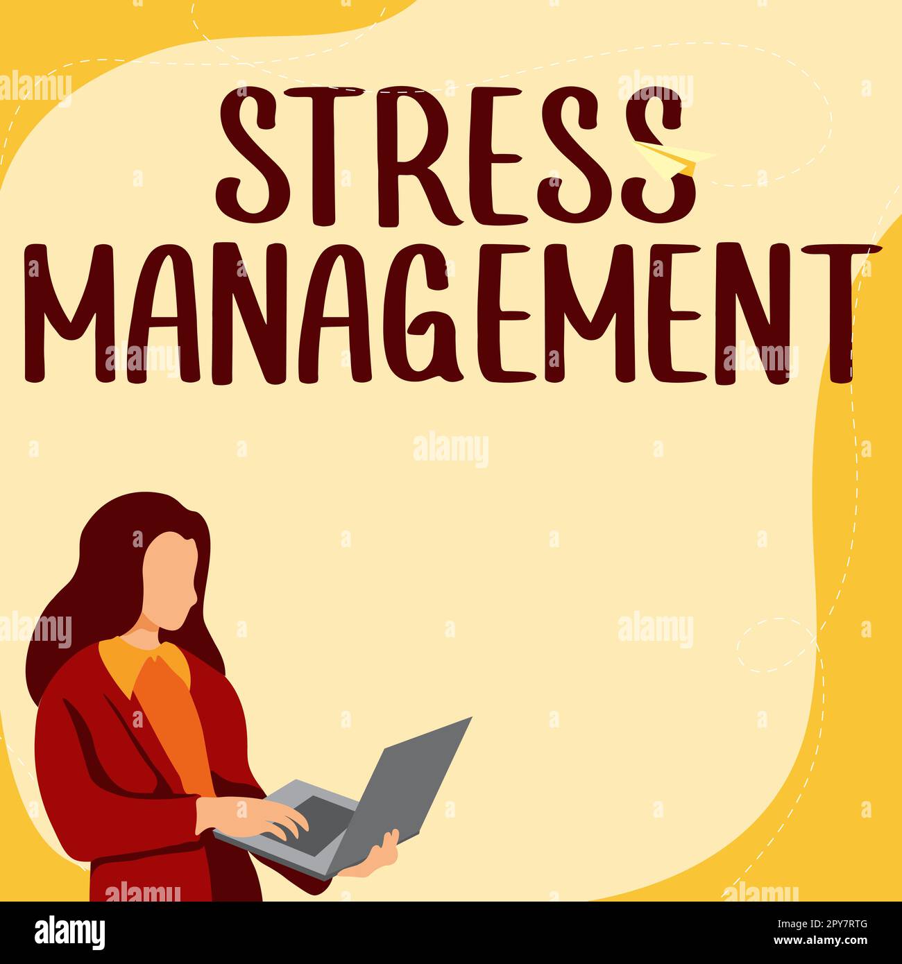 Conceptual display Stress Management. Business overview learning ways ...