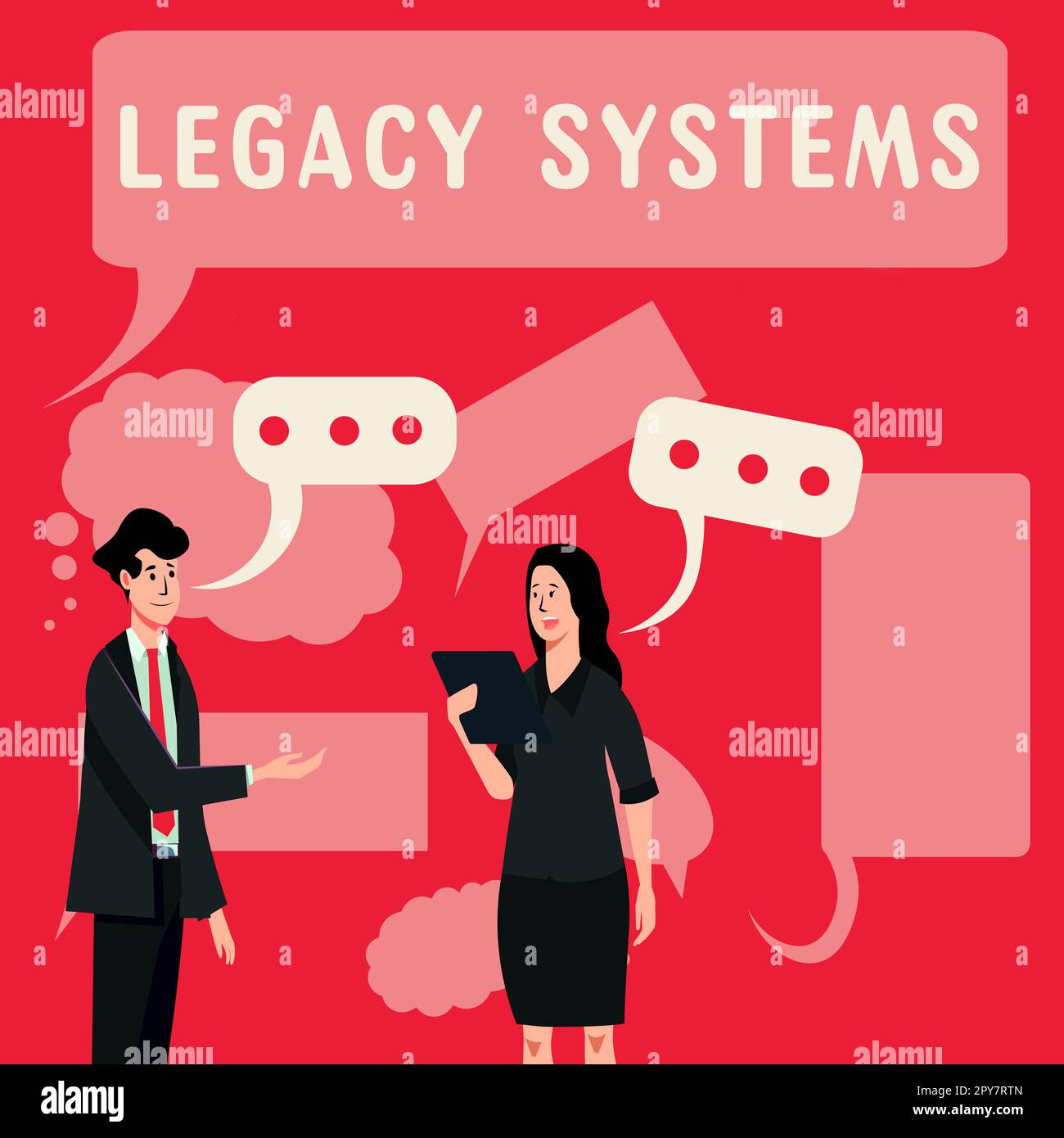Sign displaying Legacy Systems. Concept meaning old method technology ...