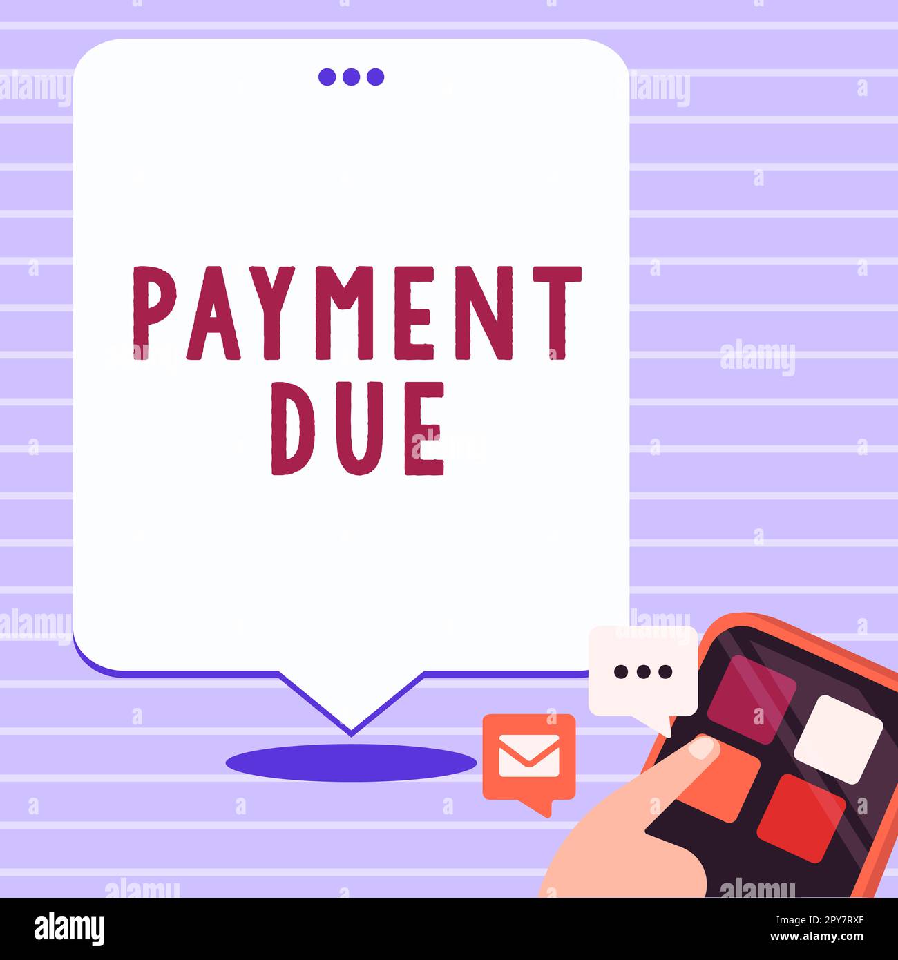Text showing inspiration Payment Due. Concept meaning The date when ... Text showing inspiration Payment Due. Concept meaning The date when ...