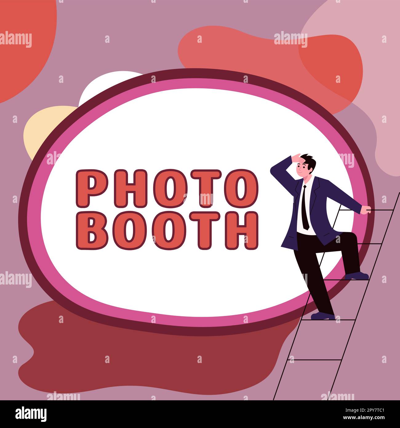 Handwriting text Photo Booth. Concept meaning form of photo sharing and ...