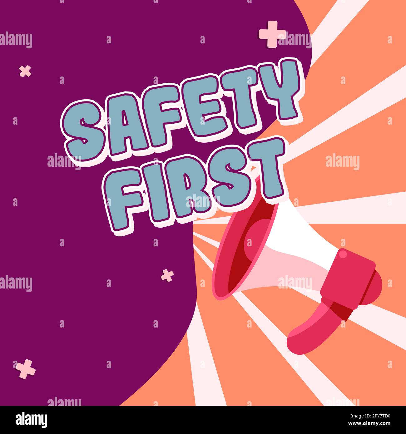 Sign displaying Safety First. Business showcase Avoid any unnecessary ...