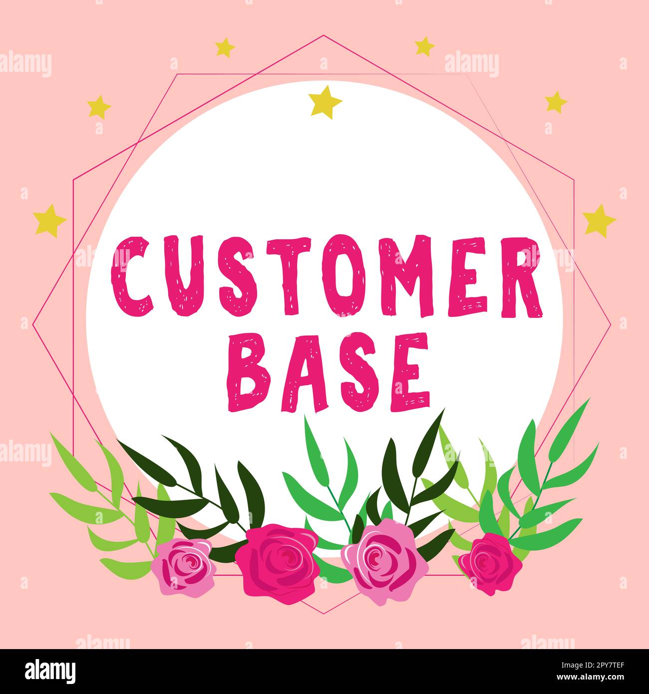 Sign displaying Customer Base. Concept meaning encourage customers to ...