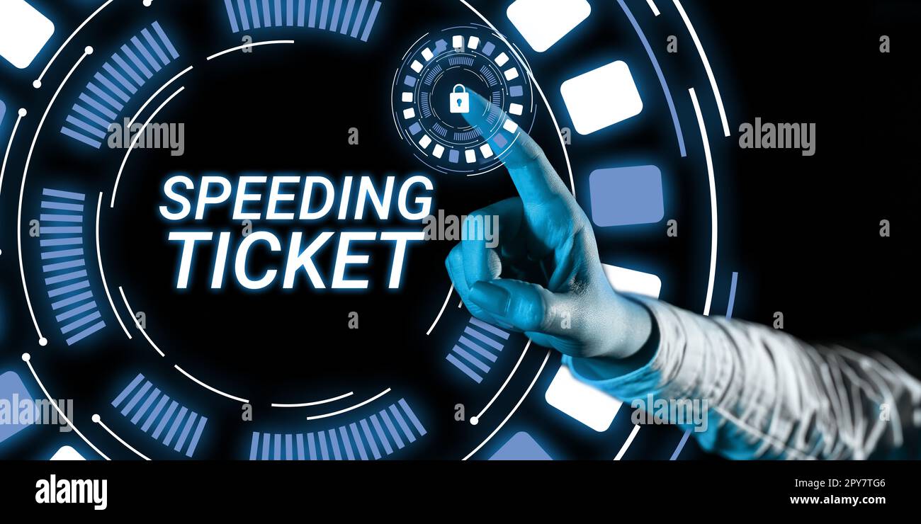 Text showing inspiration Speeding Ticket. Word Written on psychological ...