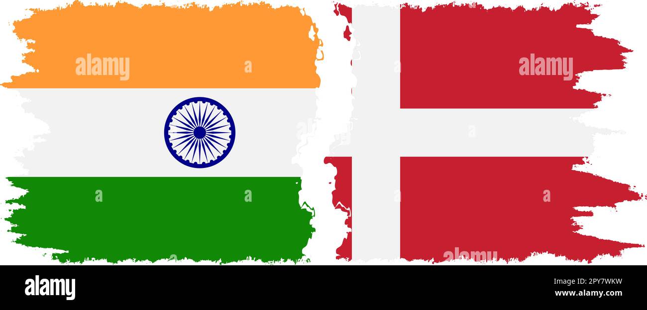 Denmark india flag hi-res stock photography and images - Alamy