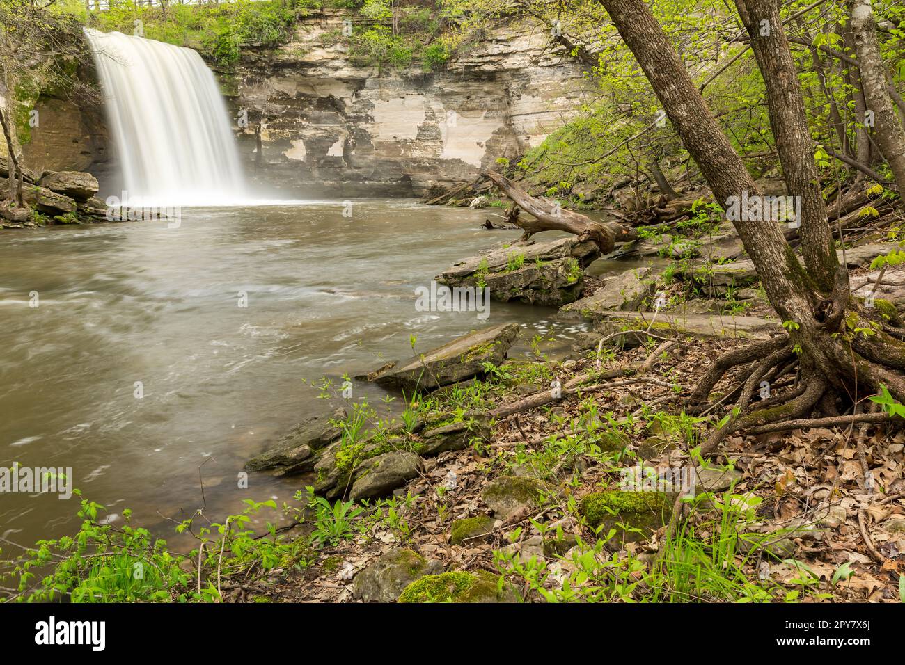 Minneopa Falls Waterfall Stock Photo - Alamy