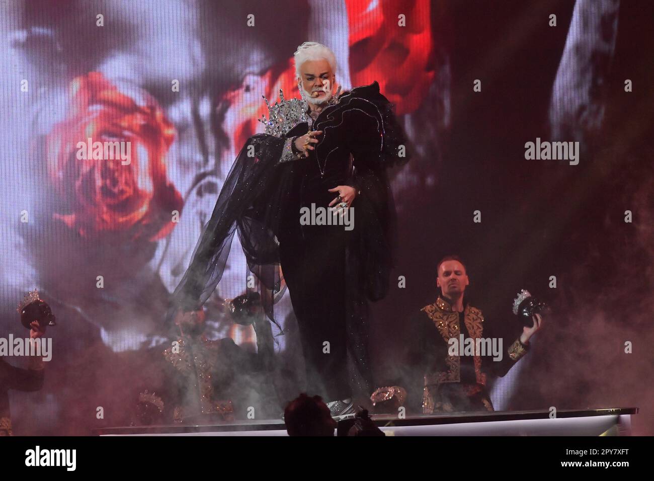 Moscow. Singer Filipp Kirkorov during a concert in honor of his 55th ...
