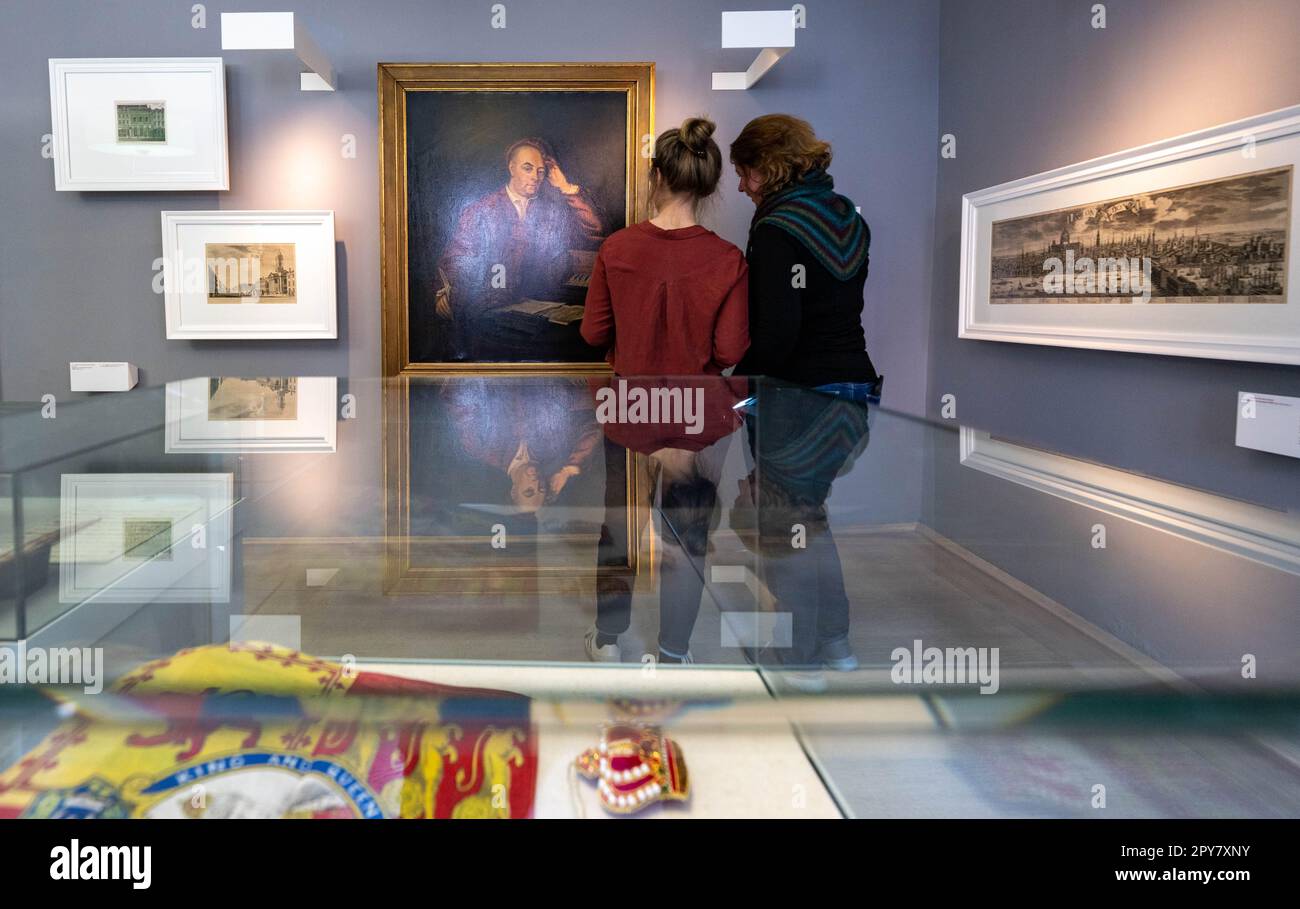 Halle, Germany. 03 May 2023, Saxony-Anhalt, Halle (Saale): A painting ...