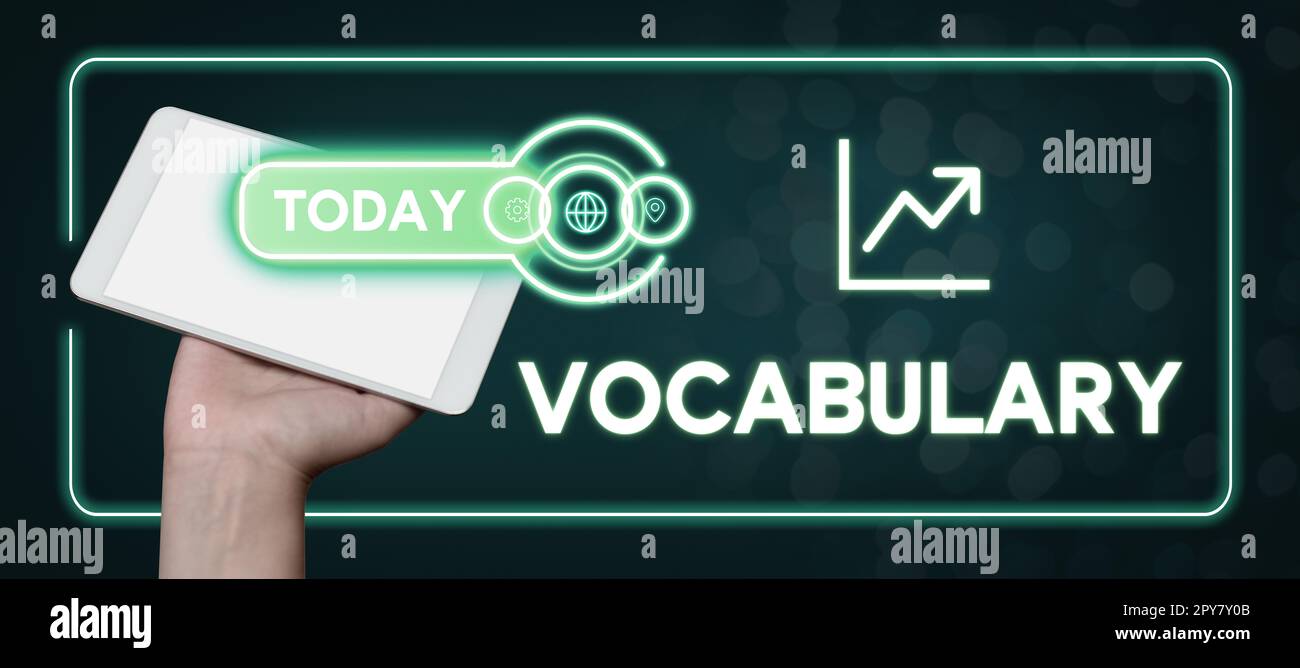 Conceptual display Vocabulary. Business showcase collection of words ...