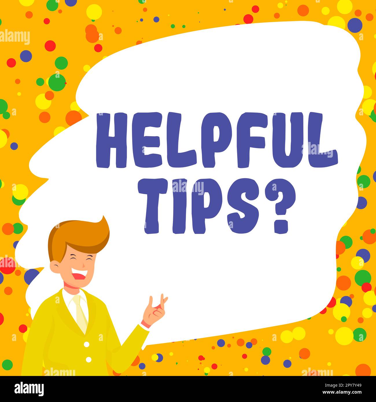 Conceptual display Helpful Tips. Concept meaning advices given to be ...