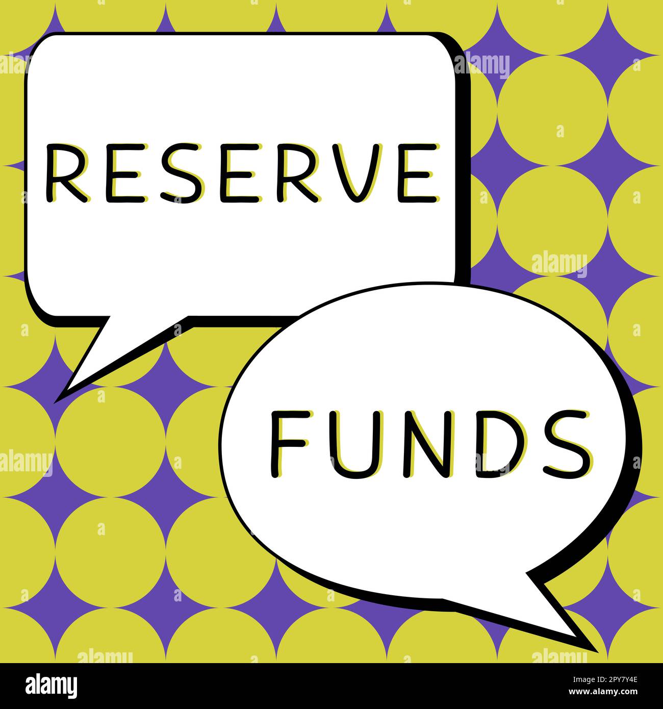 Hand writing sign Reserve Funds. Concept meaning money released from ...