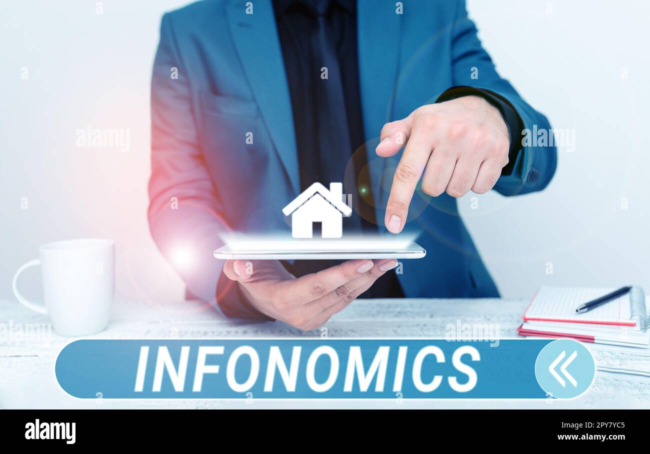 Conceptual display Infonomics. Word for visual image used to represent ...