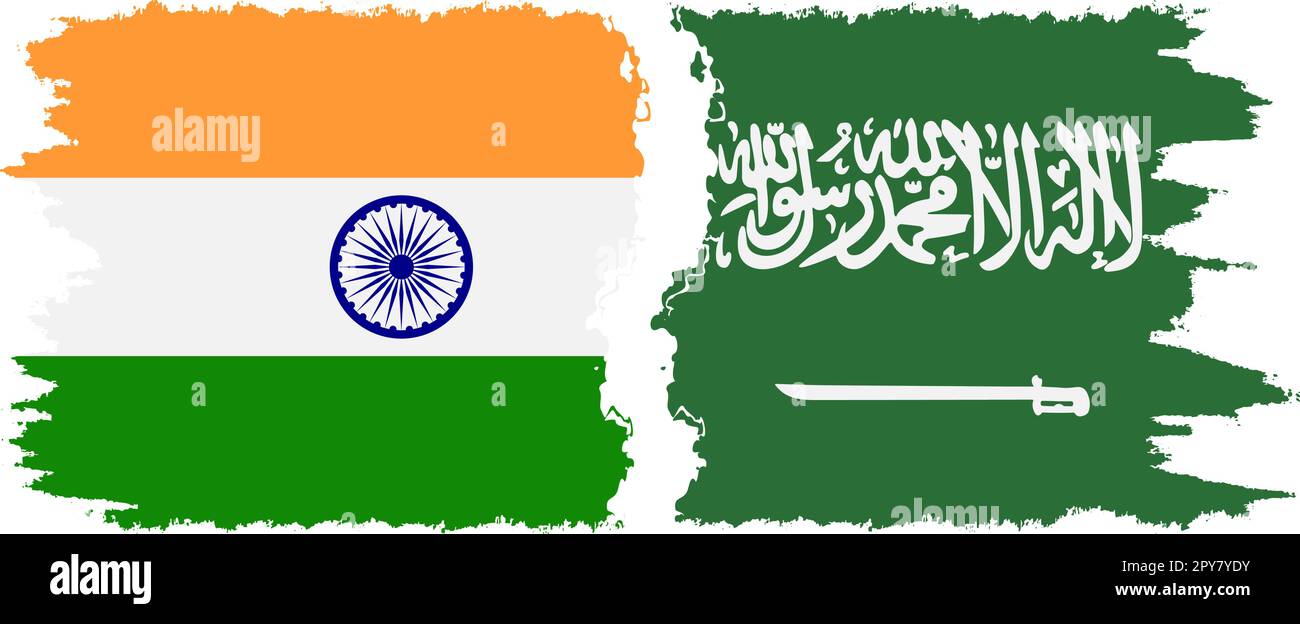 India saudi arabia flag hi-res stock photography and images - Alamy