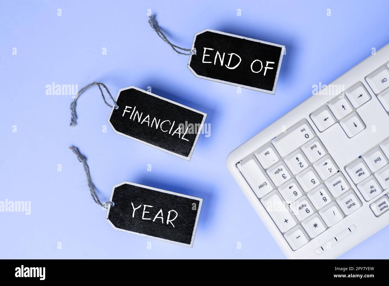 Writing displaying text End Of Financial Year. Business approach Revise ...