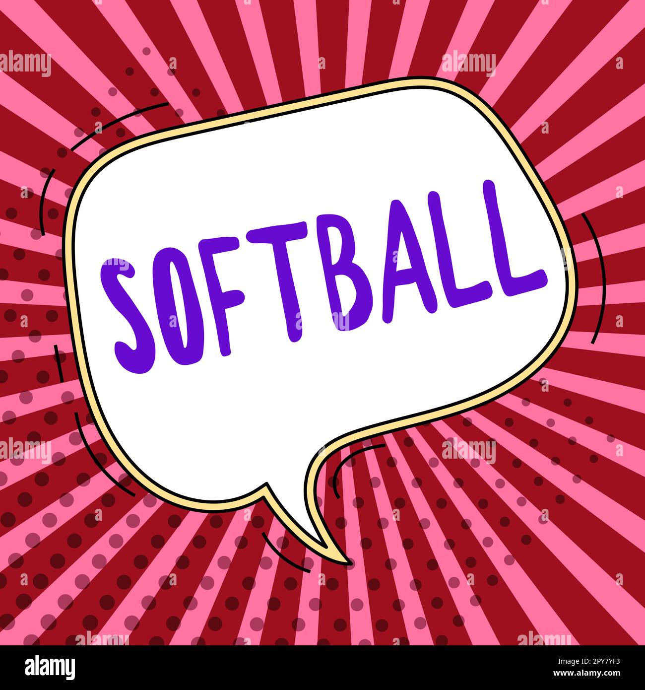 Inspiration showing sign Softball. Word Written on a sport similar to ...