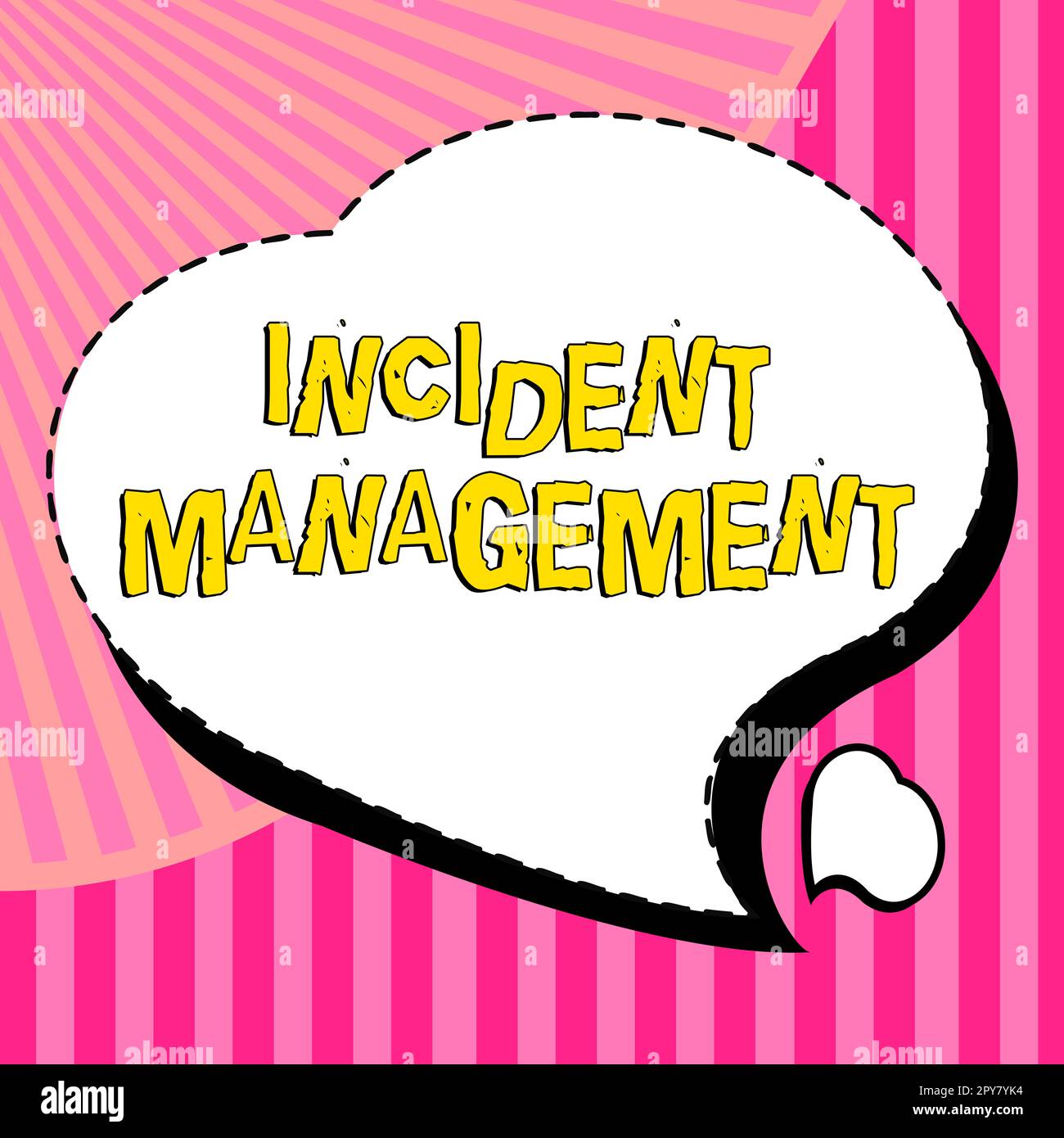 Hand writing sign Incident Management. Word for Process to return ...
