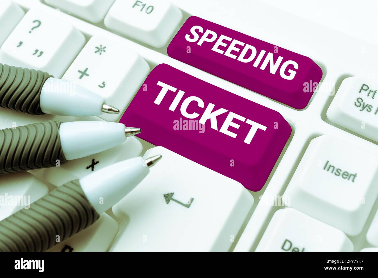 Handwriting text Speeding Ticket. Word for psychological test for the ...