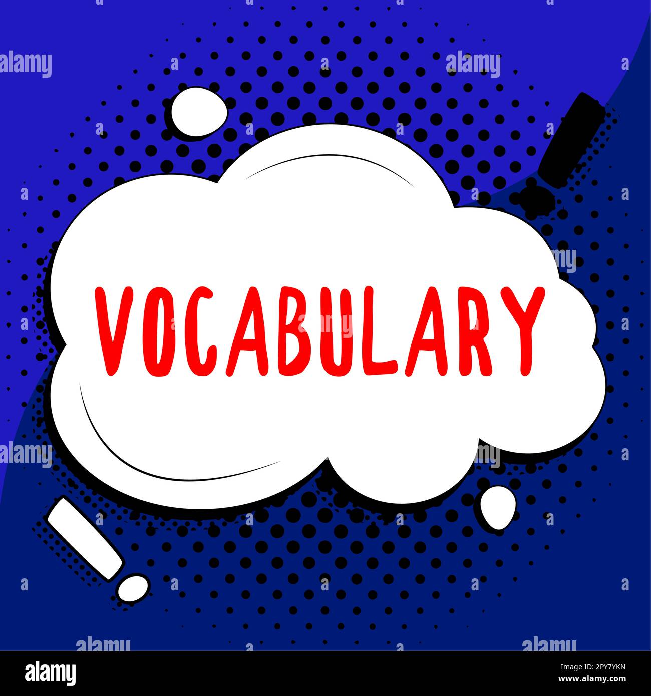Handwriting text Vocabulary. Business concept collection of words and ...