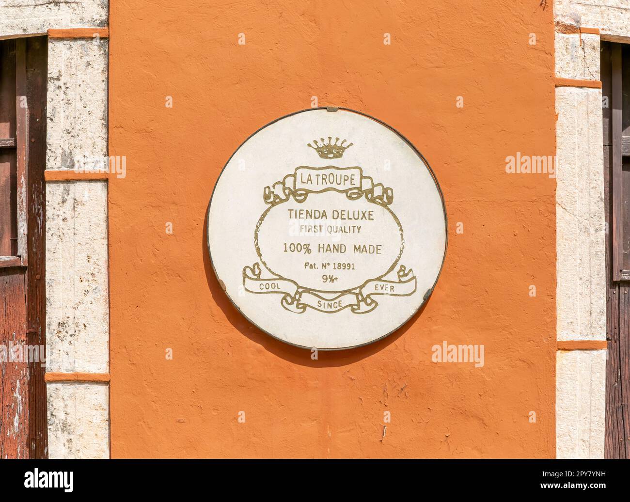 La Troupe clothing shop, Spanish colonial buildings occupied by ...