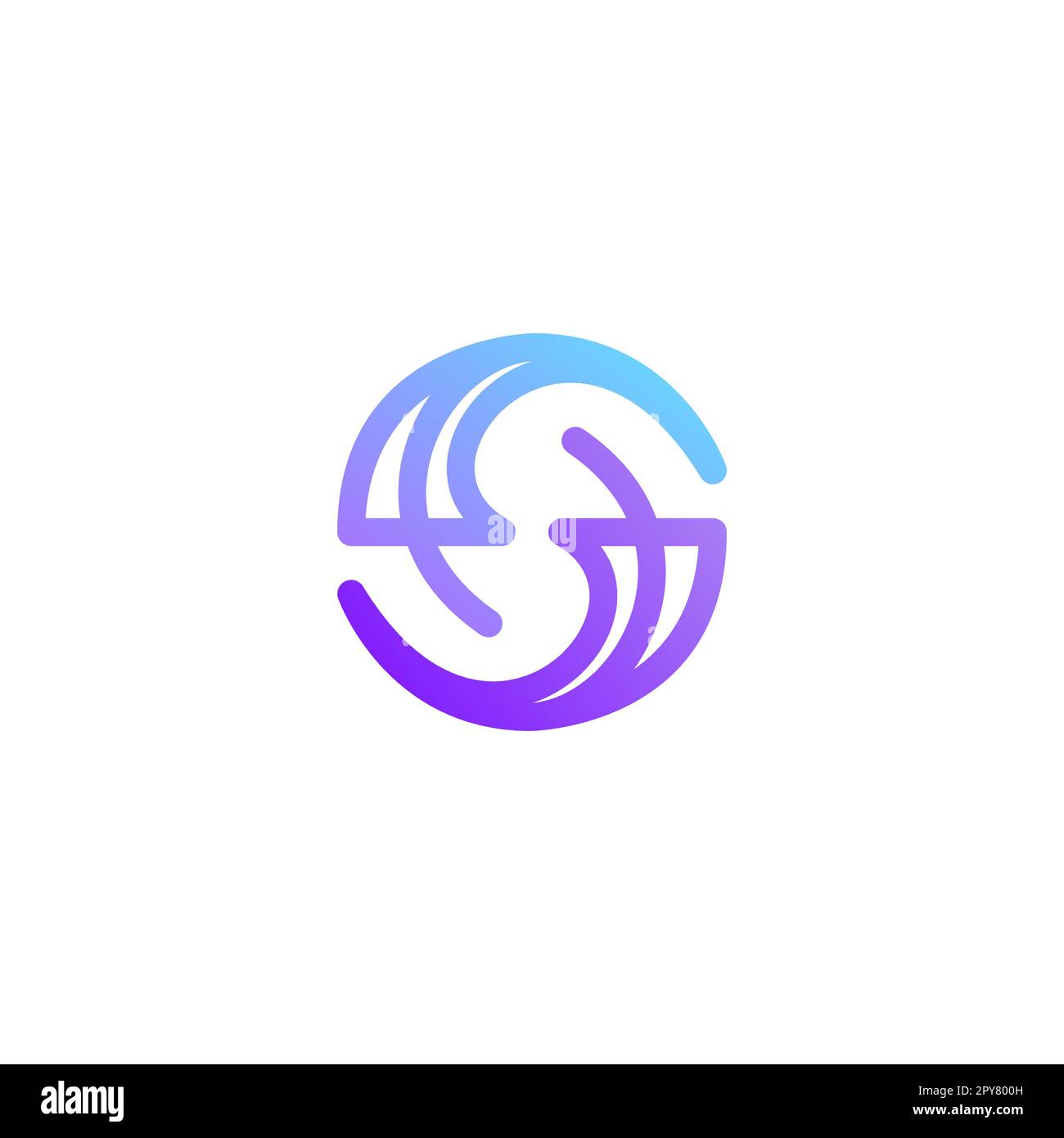 Letter S Logo Design vector template Media Corporate Linear Outline ...