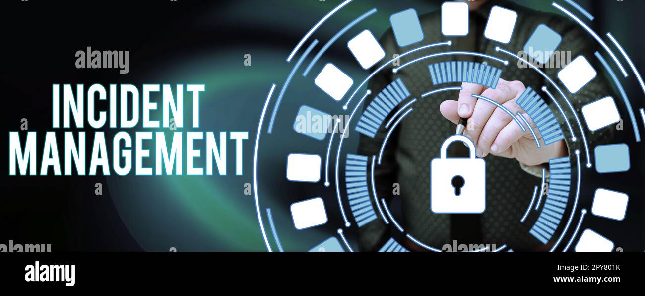 Text sign showing Incident Management. Word for Process to return ...