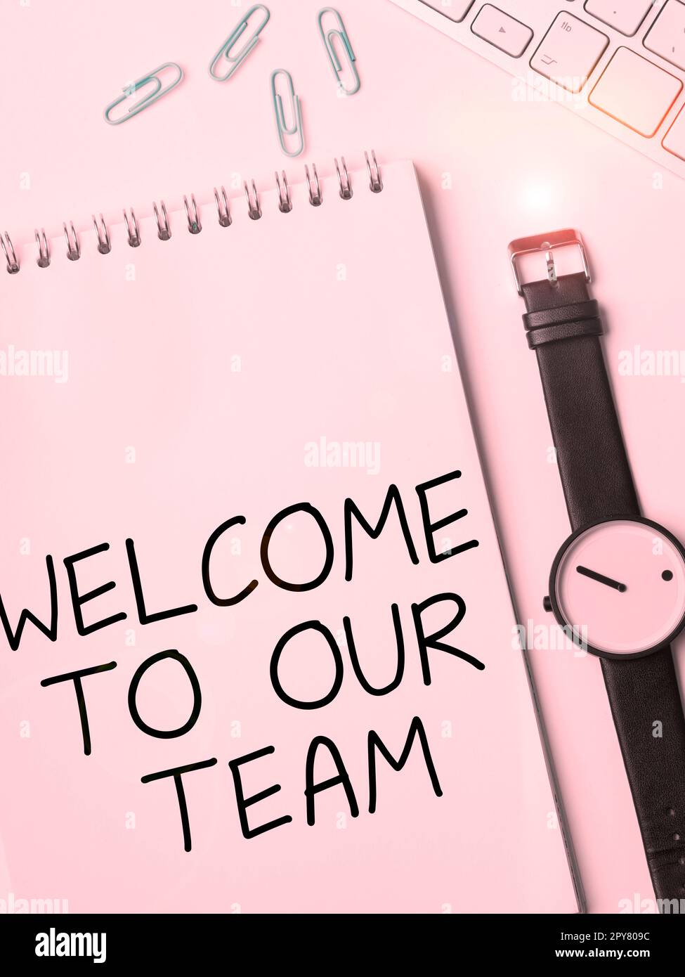 Welcome To Our Team Graphic