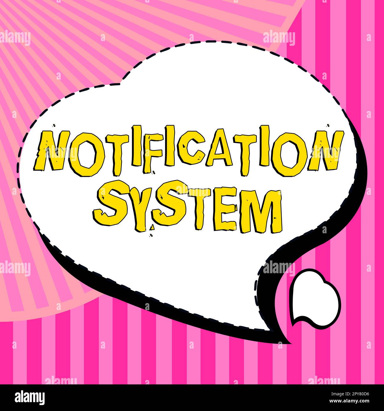 Writing displaying text Notification System. Business showcase Do not ...