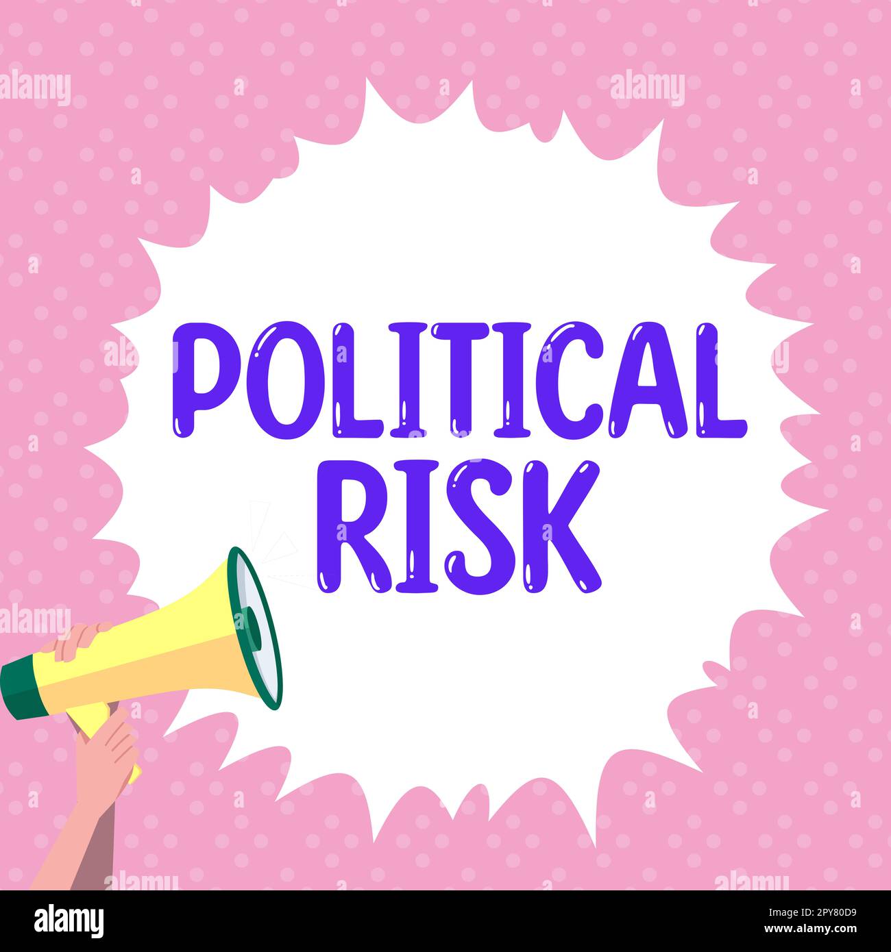 Hand writing sign Political Risk. Word for communications person who ...