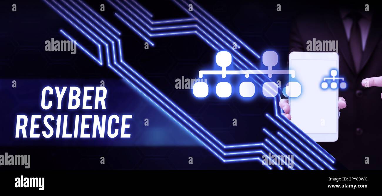 Inspiration showing sign Cyber Resilience. Word for measure of how well ...