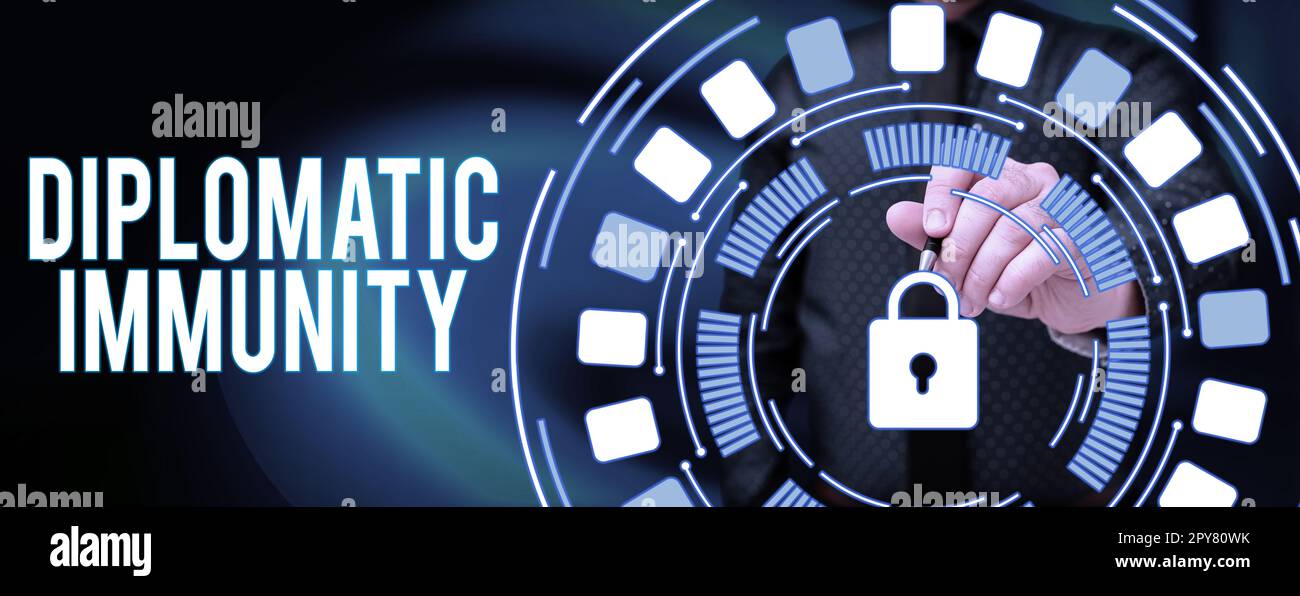 Inspiration showing sign Diplomatic Immunity. Business approach law ...