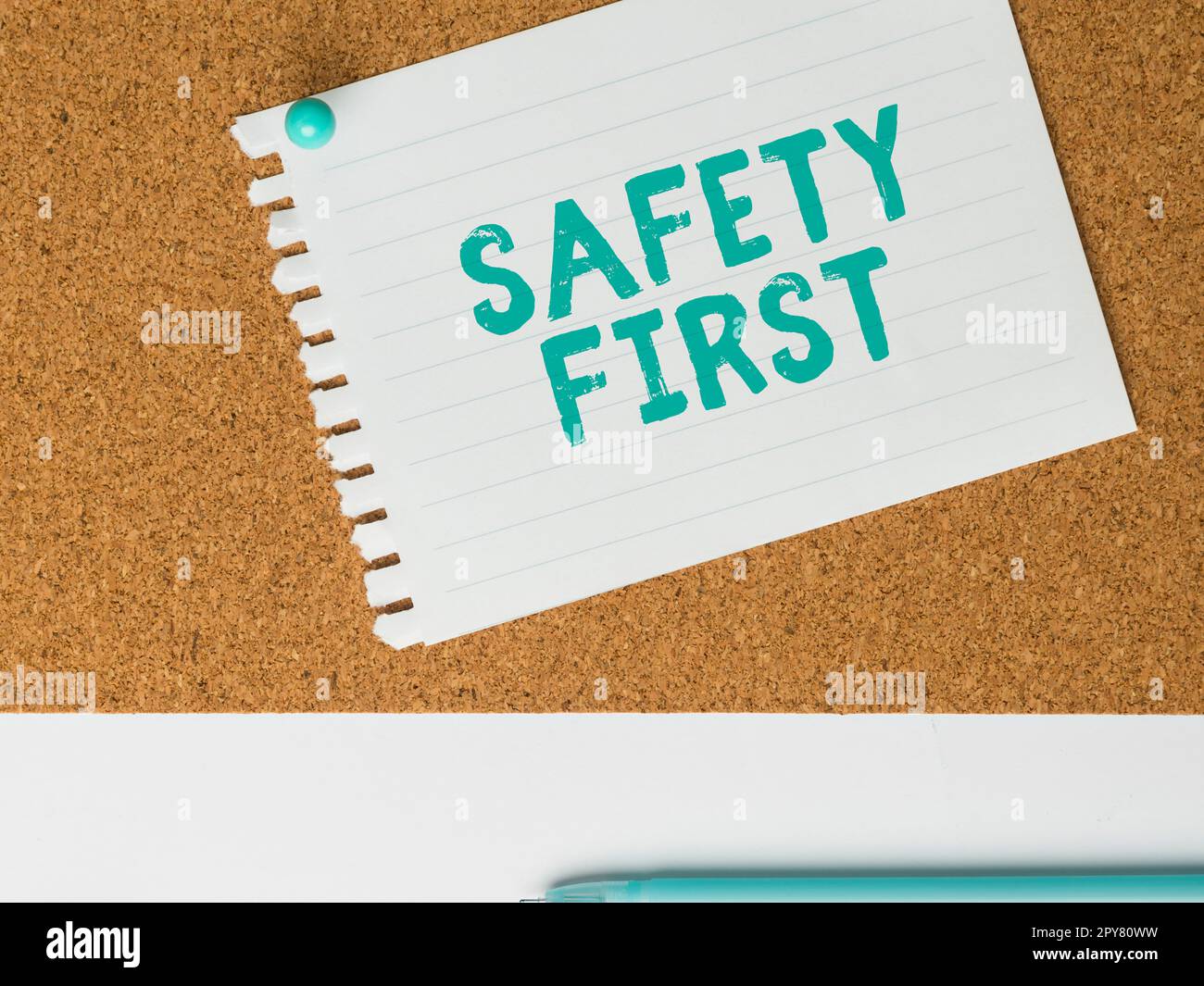 Text showing inspiration Safety First. Conceptual photo Avoid any ...