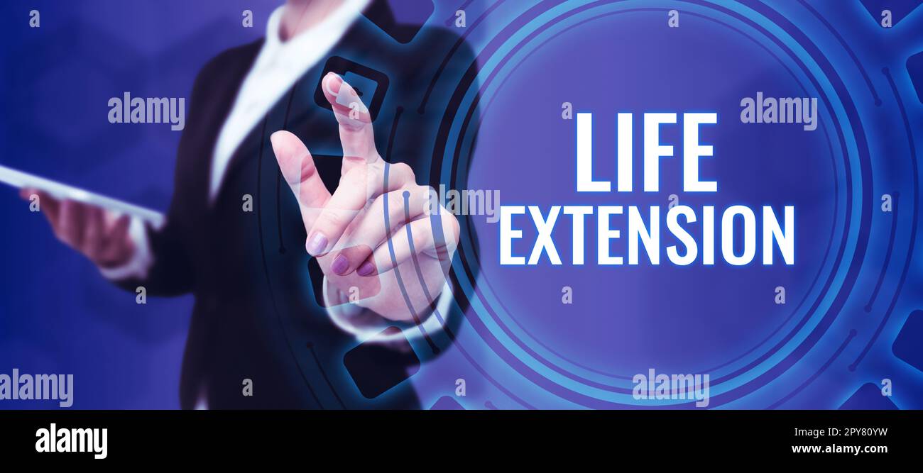 Inspiration showing sign Life Extension. Internet Concept able to ...