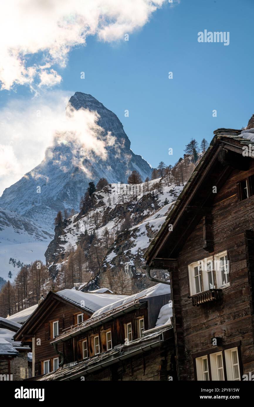 Old church in zermatt hi-res stock photography and images - Alamy