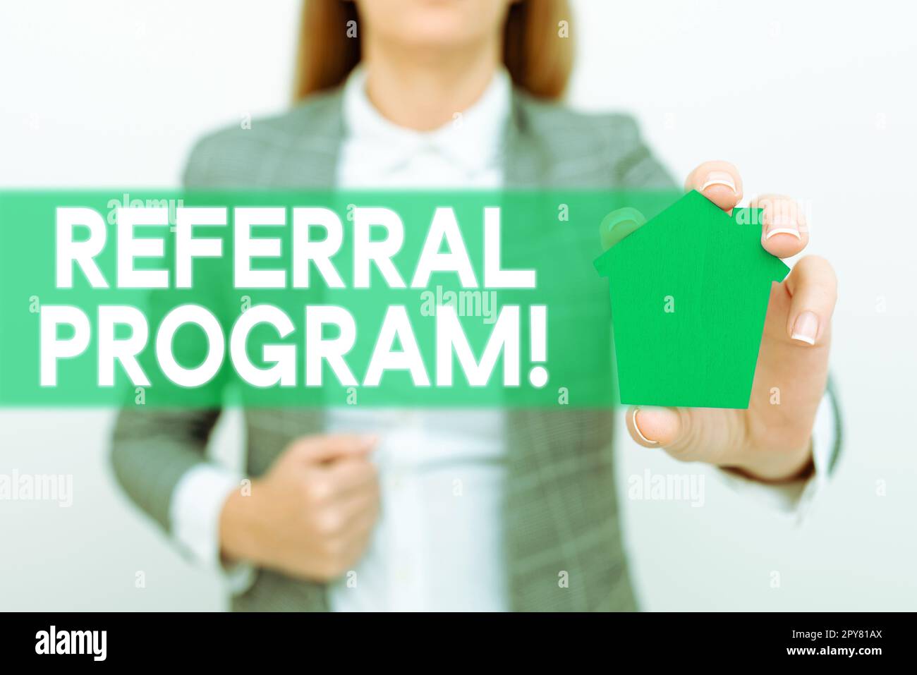 Inspiration showing sign Referral Program. Business showcase sending ...