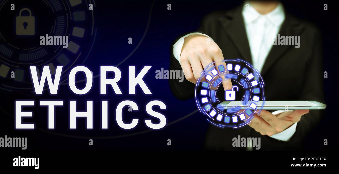Conceptual display Work Ethics. Word for A set of values centered on ... Conceptual display Work Ethics. Word for A set of values centered on ...