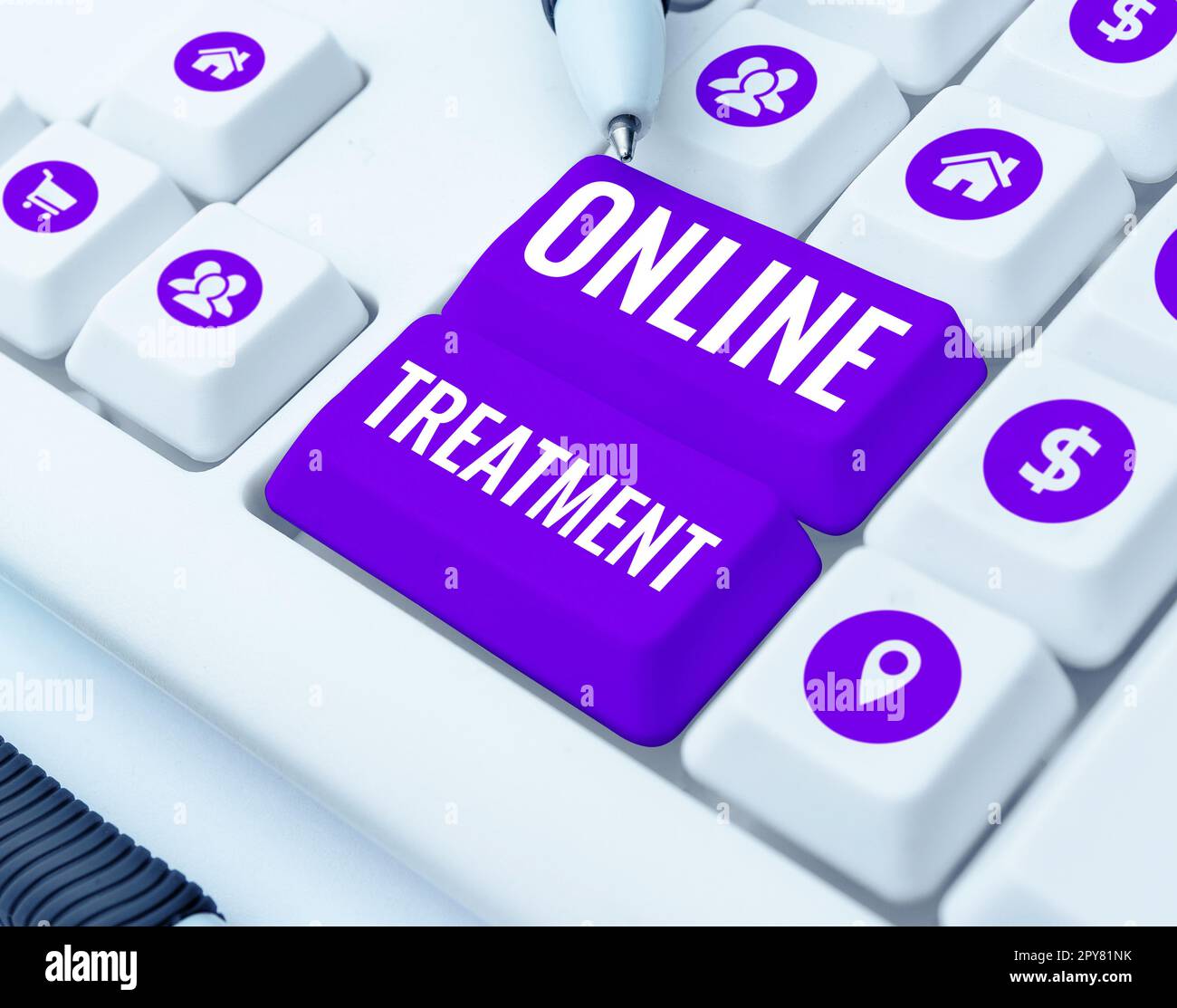 Writing displaying text Online Treatment. Word for delivery of mental ...