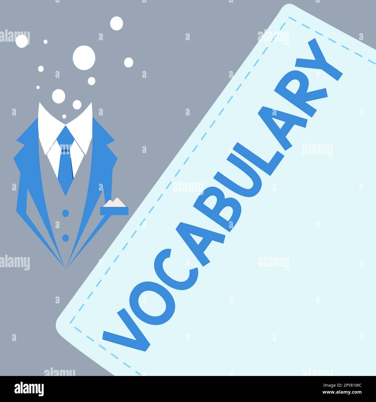 Sign displaying Vocabulary. Business idea collection of words and ...