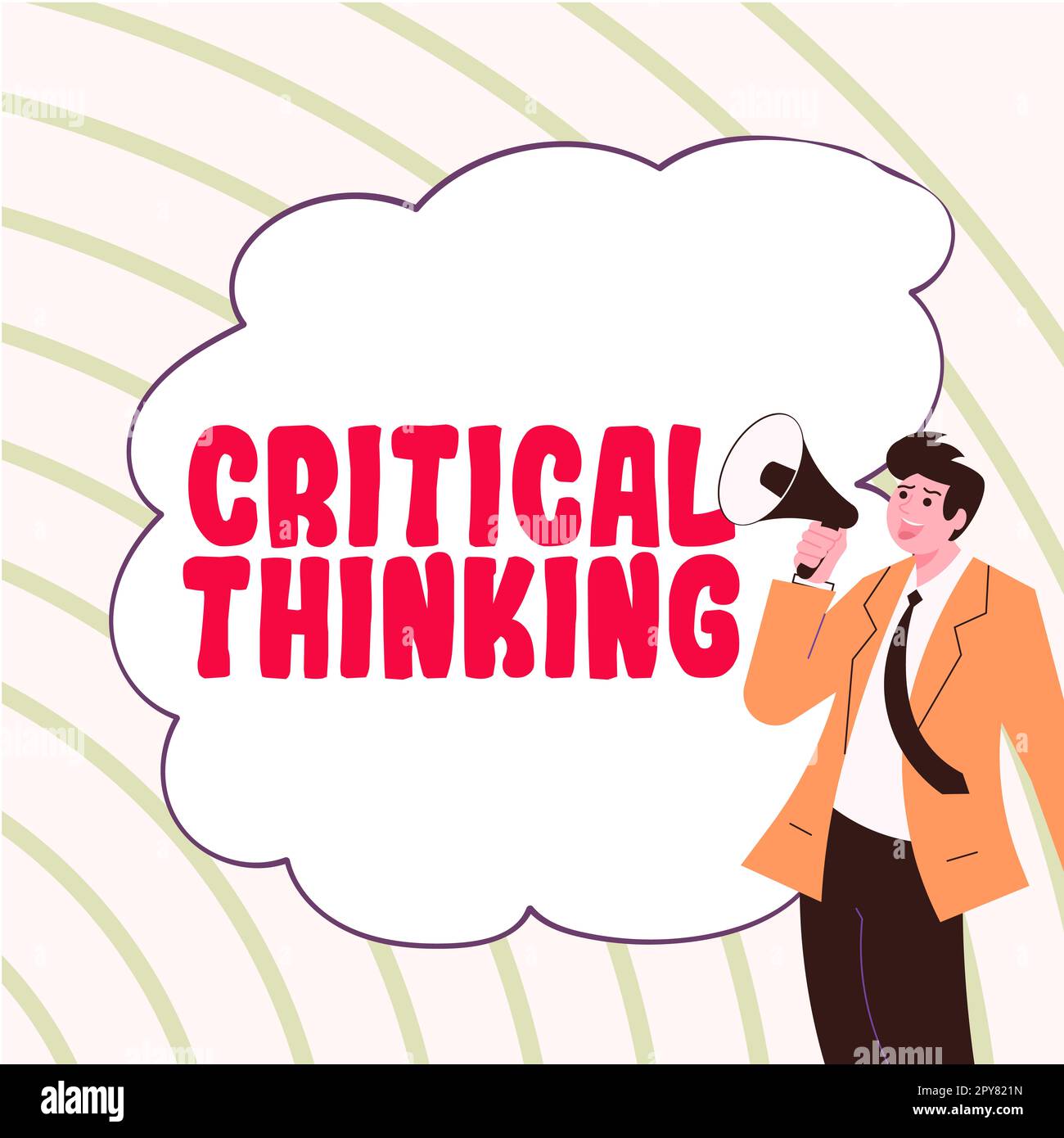 Text showing inspiration Critical Thinking. Business overview sequence ...