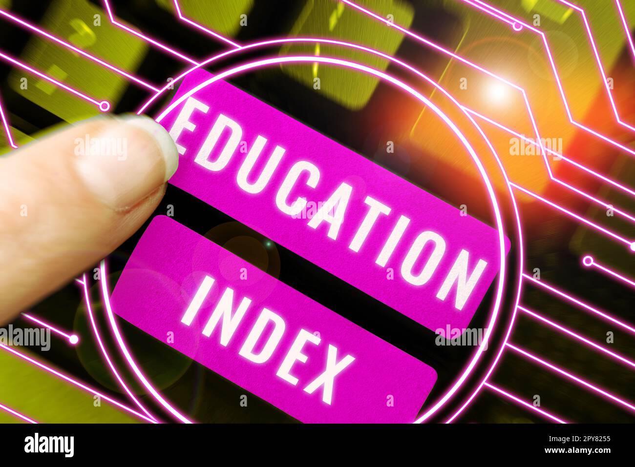 Writing displaying text Education Index. Word Written on aiming to meet ...