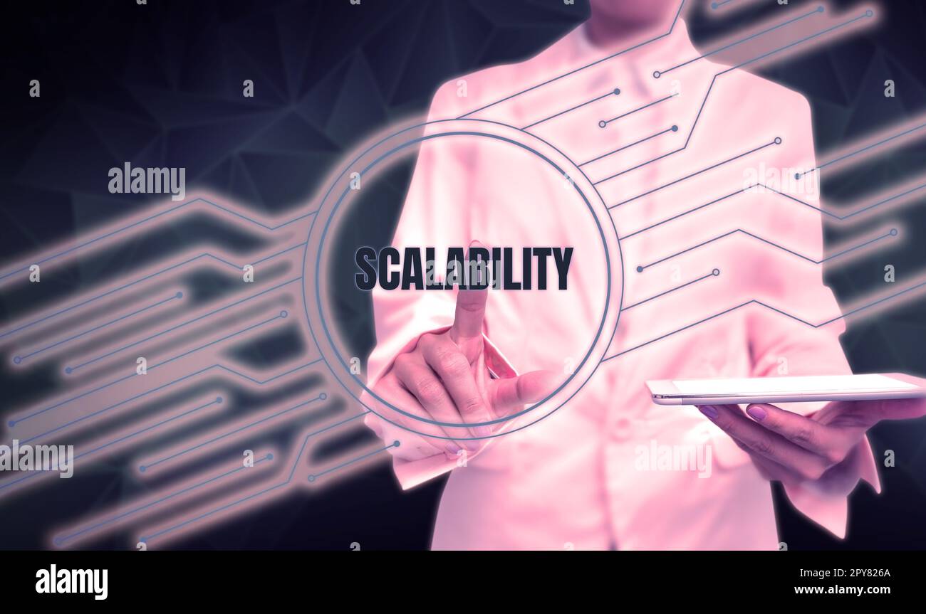 Text sign showing Scalability. Business idea capable of being easily ... Text sign showing Scalability. Business idea capable of being easily ...