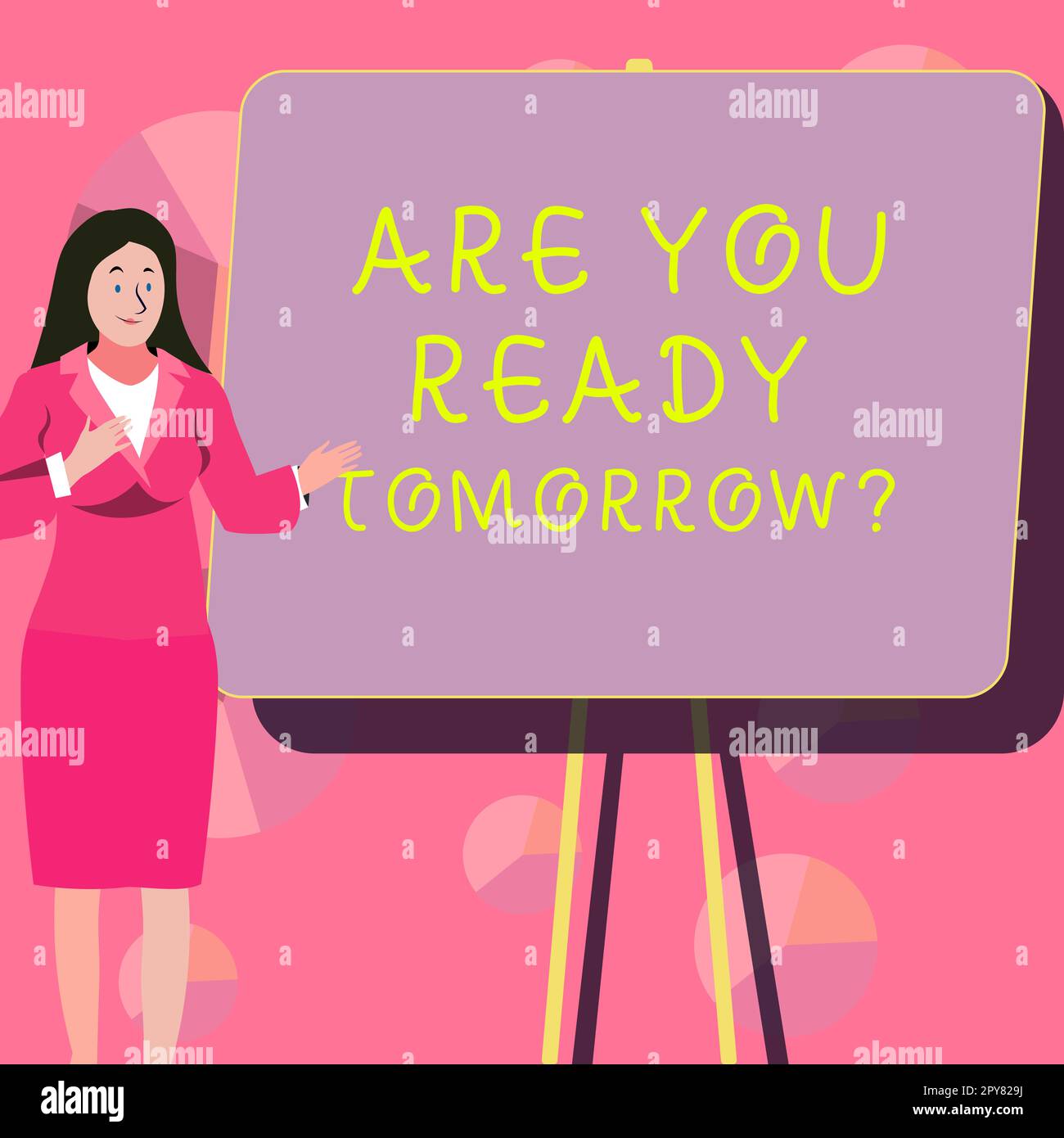 Conceptual caption Are You Ready Tomorrow. Business showcase ... Conceptual caption Are You Ready Tomorrow. Business showcase ...