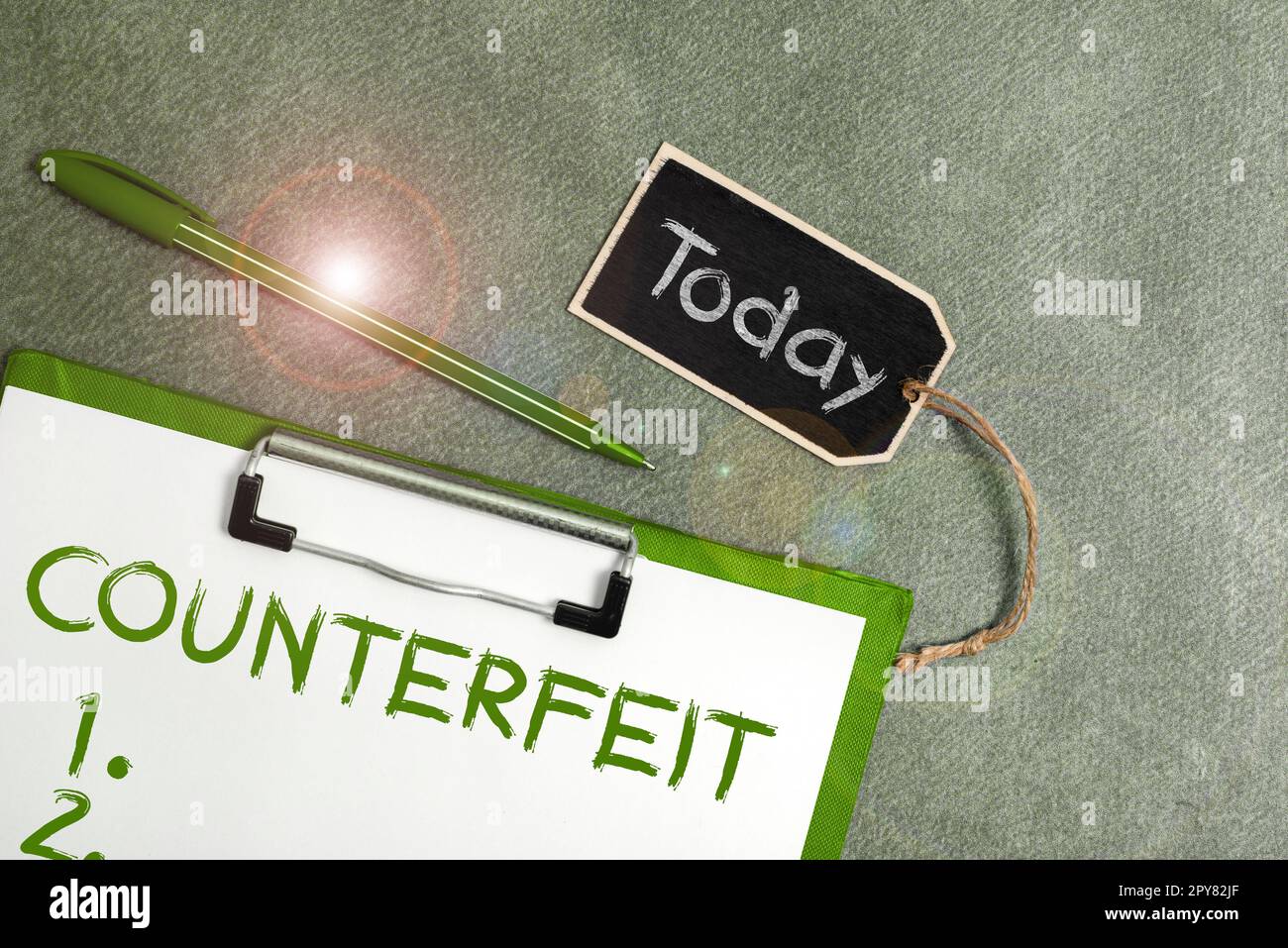 Hand writing sign Counterfeit. Business idea made in imitation of ...