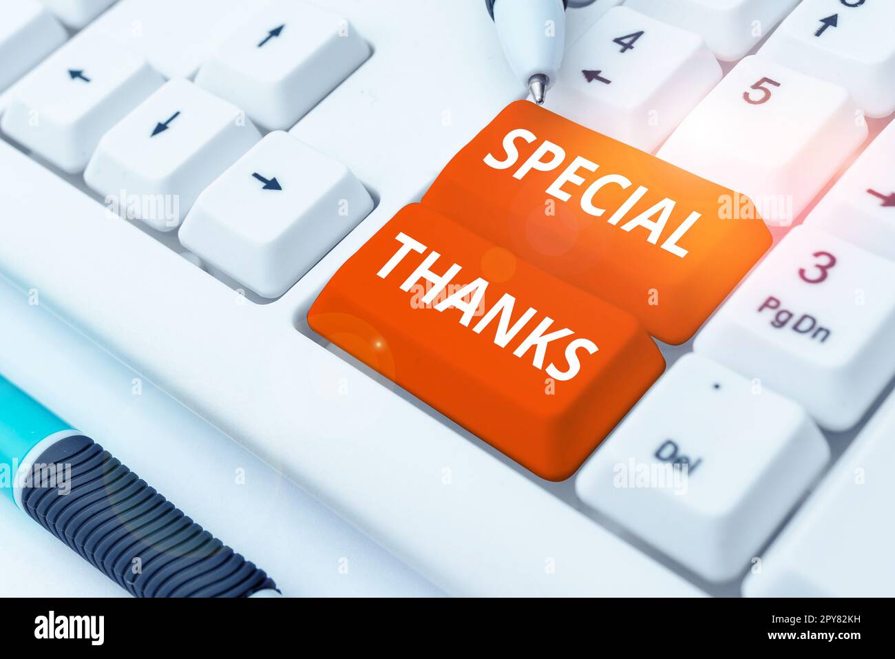 Sign displaying Special Thanks. Business approach expression of ...