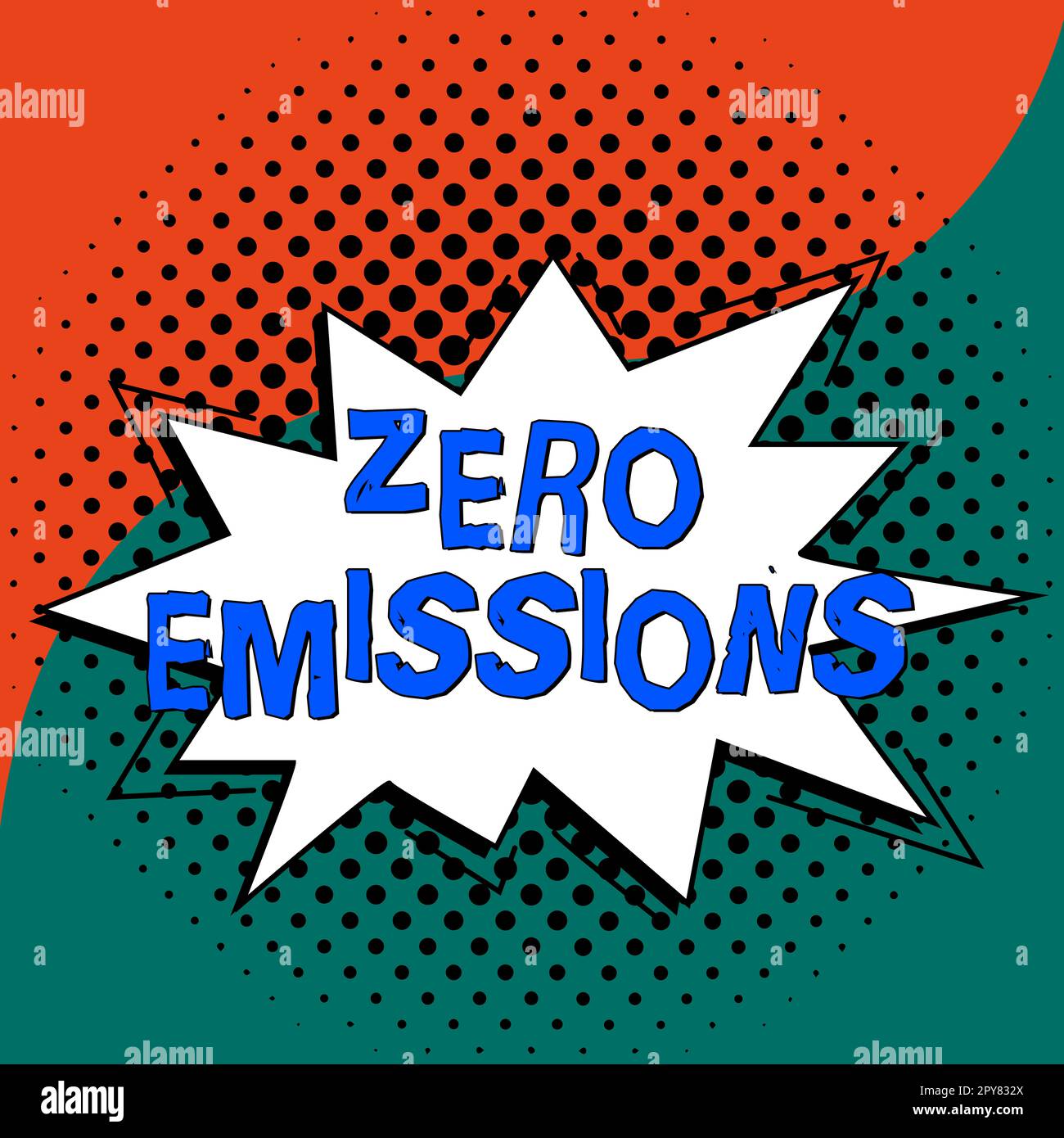 Text sign showing Zero Emissions. Business idea emits no waste products ...